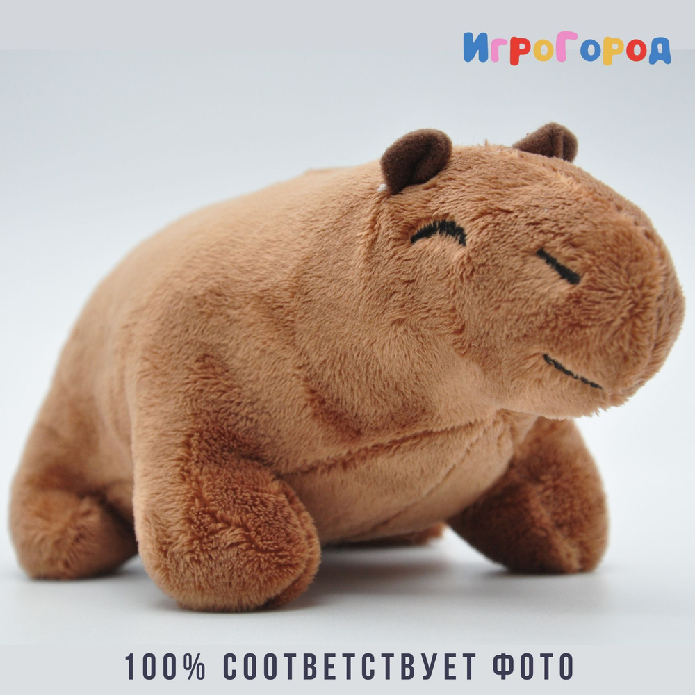 Мягкая плюшевая игрушка антистресс Капибара маленькая, 20 см. - купить ...