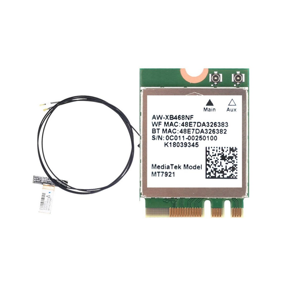 MT7921 WIFI6 2.4G 5G Гигабитная сетевая карта Настольный компьютер Ноутбук Встроенная ...