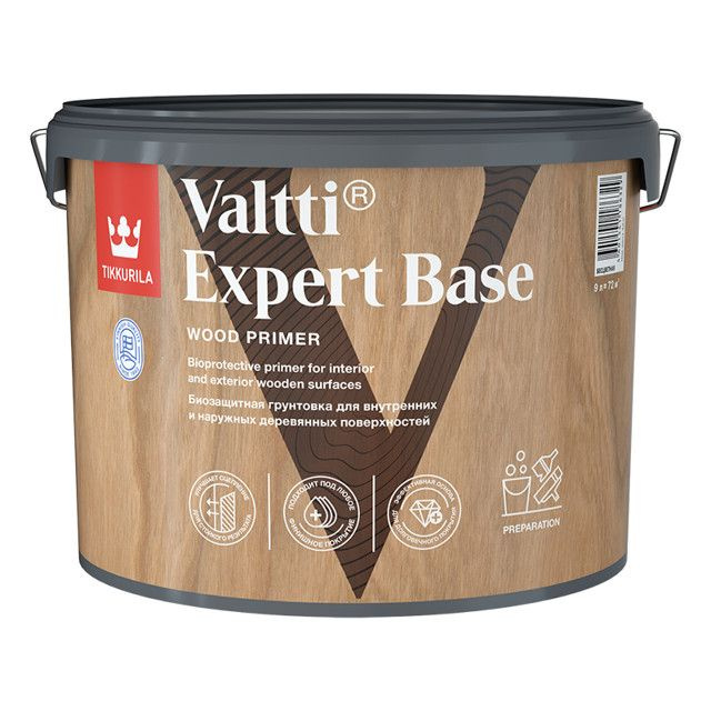 грунт-антисептик TIKKURILA Valtti Expert Base 9л, арт.700009580 ...
