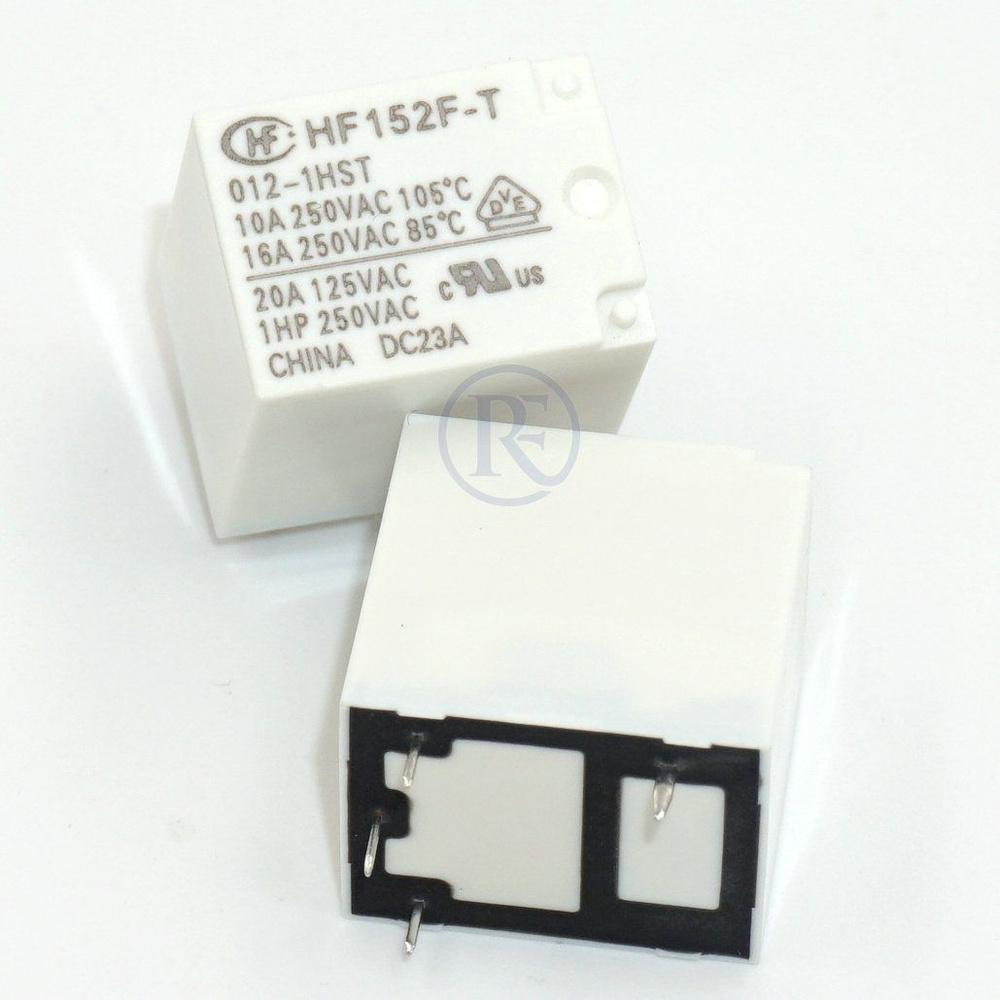(5 шт)Силовое реле HF152F-T/012-1HST(12V,20A/125VAC,1HP/250VAC,4pin ...