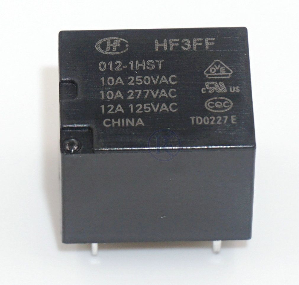 Силовое реле HF3FF/012-1HST(12V,10A,250VAC/277VAC,12A/125VAC,4pin) HONGFA - купить с доставкой ...
