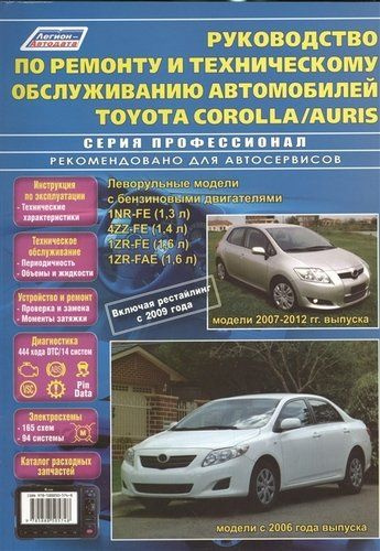 Руководство по ремонту и техническому обслуживанию автомобилей Corolla ...