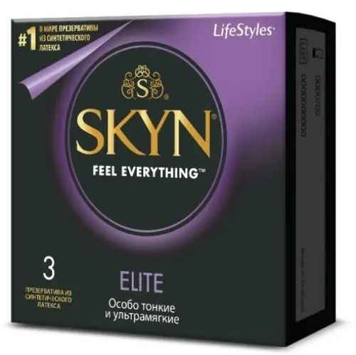 Презервативы мужские из синтетического латекса life styles skyn elite ...