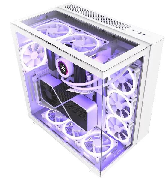 Nzxt Компьютерный корпус H9 Elite Window Mini Itx Micro Atx Atx White