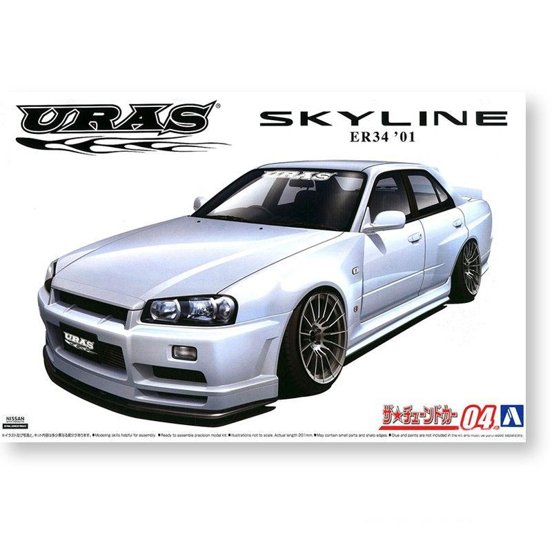 Сборная модель Машинка -05534D 1/24 URAS Nissan ER34 Skyline TYPE-R ...