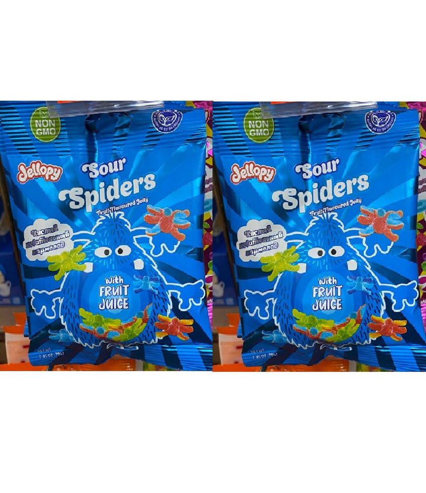Мармелад Jellopy Sour Spider 2 уп по 70гр - купить с доставкой по ...