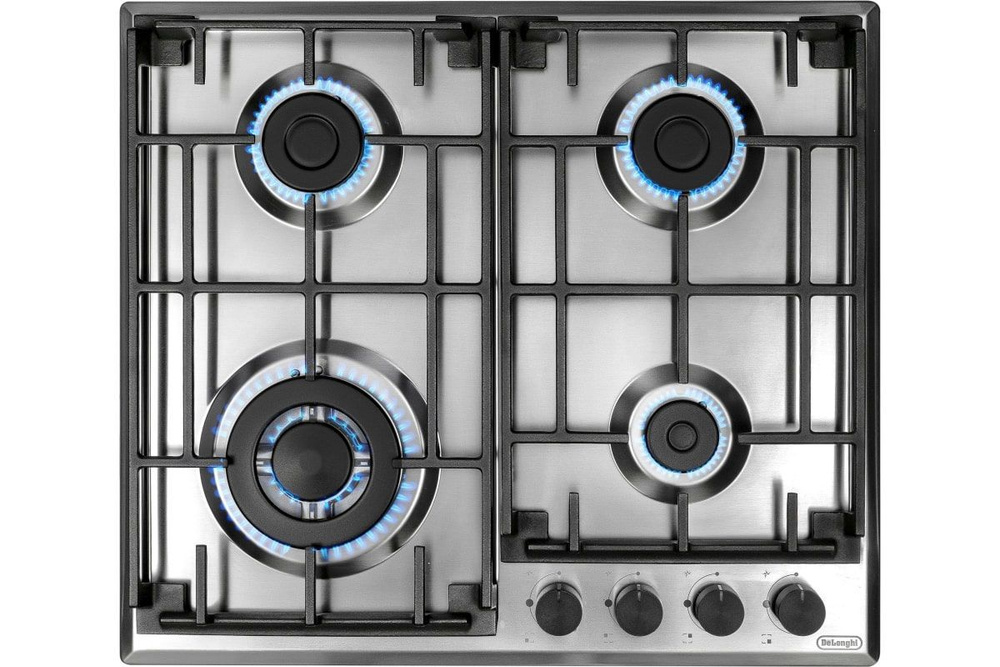 Варочные панели газ - металл (60 см) DeLonghi GRETA 6GW IM купить по ...