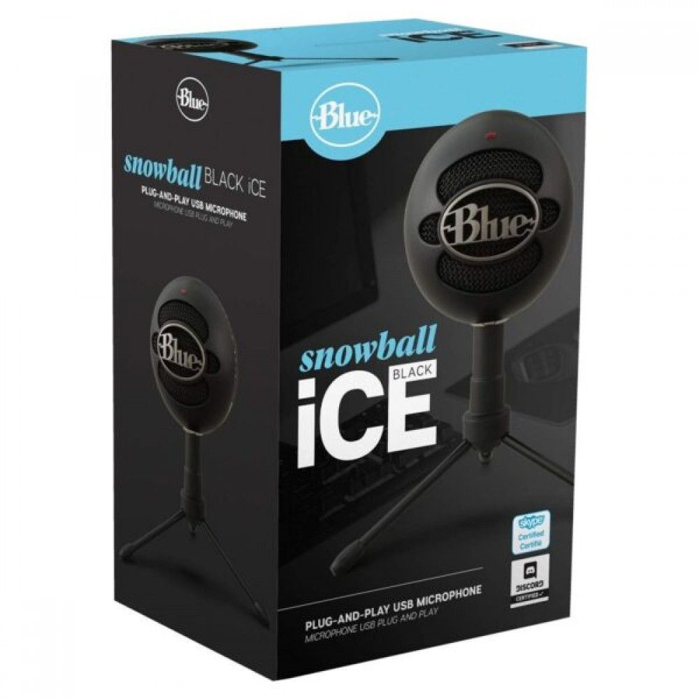 Blue Микрофон студийный Snowball iCE, черный купить на OZON по низкой ...