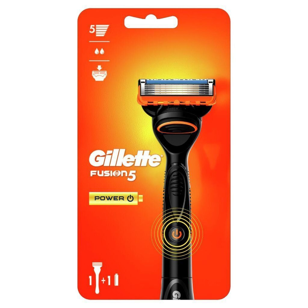 GILLETTE FUSION Power Бритва с 1 сменной кассетой (с элементом питания ...