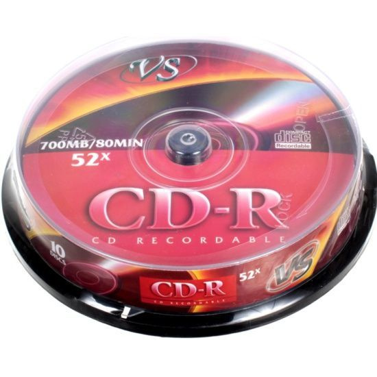 VS Диск для записи CD-R, 700 МБ, 10 шт - купить с доставкой по выгодным ...