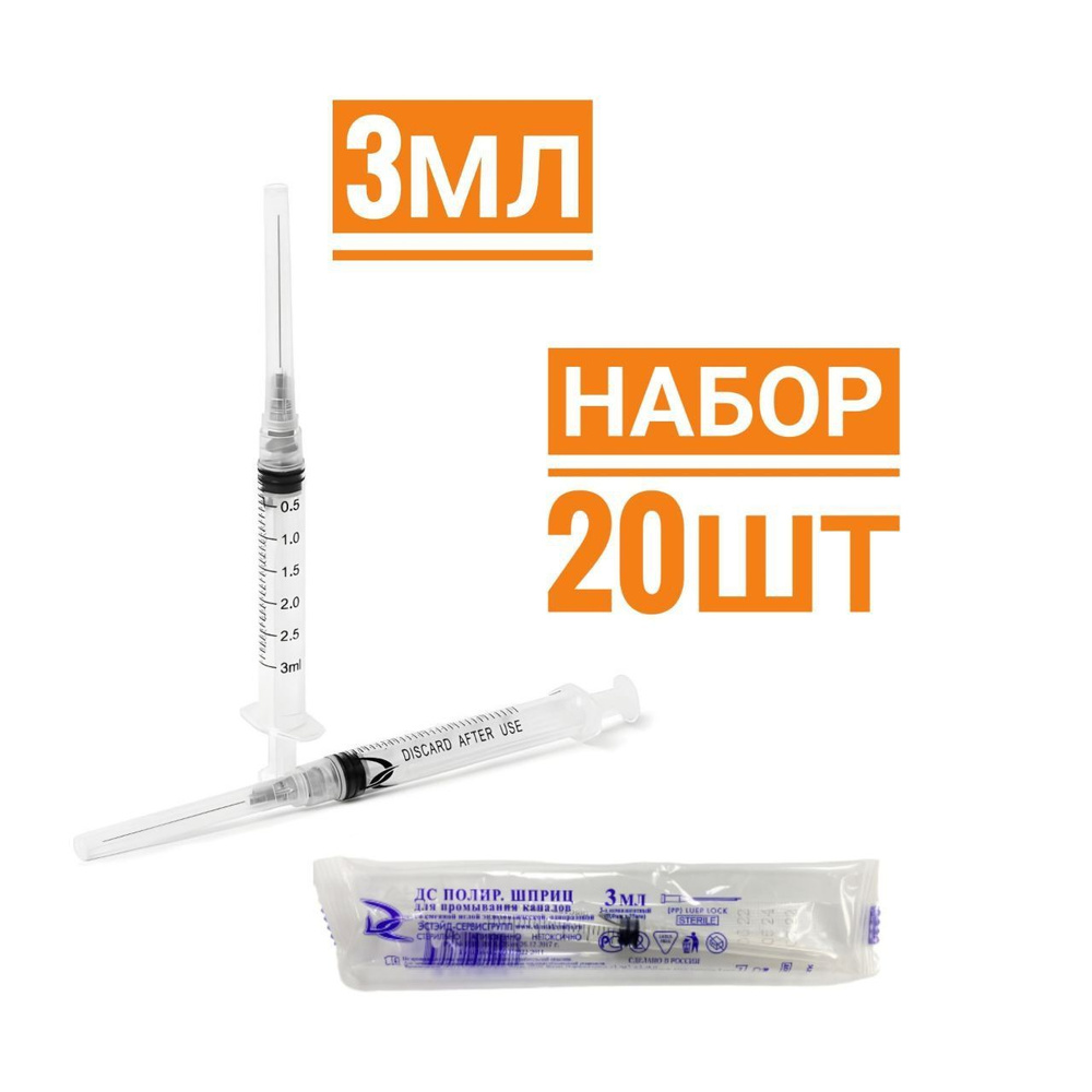 Шприц для промывания каналов со сменной иглой эндодонтической ...