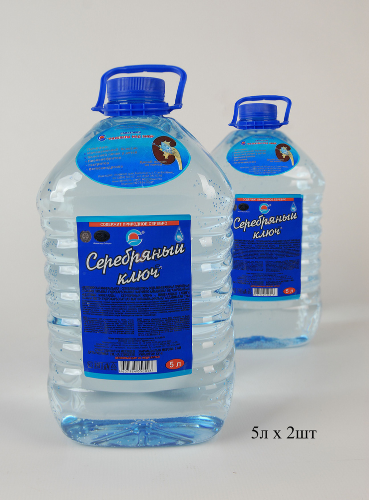 Серебряный ключ Вода Минеральная Негазированная 2шт - купить с ...