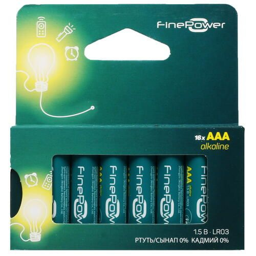 Батарейка щелочная FinePower AAА - купить с доставкой по выгодным ценам ...