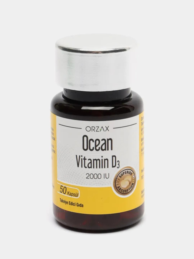 Orzax Ocean Vitamin D3 Витамин Д3 2000МЕ 50 капсул - купить с доставкой ...