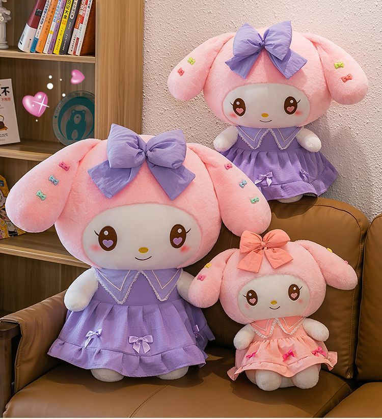Куроми игрушка мягкая 35 см/ Kuromi Hello Kitty - купить с доставкой по ...
