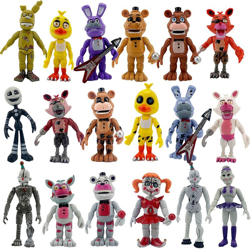 Коллекция игрушек ФНАФ "Action Freddy's Nights" для поклонников игры ...