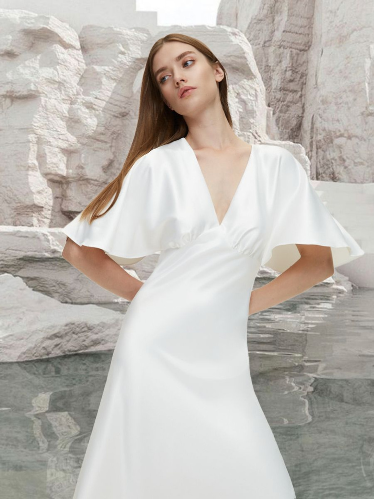 Платье Женский ANNA Collection белый комбинация Повседневный Короткий ...