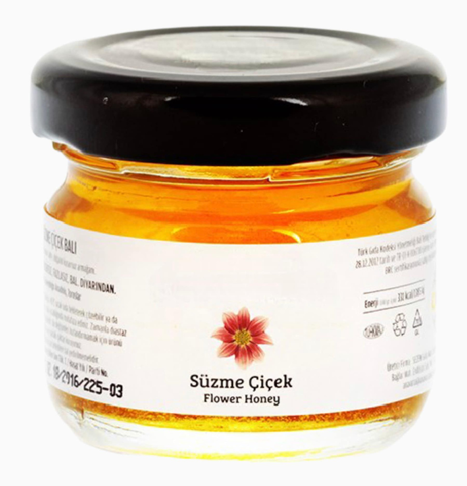 Чистый цветочный мед Gulluoglu, 32 г (1 мини-банка), ежедневная свежая ...