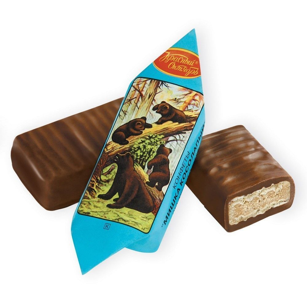 Конфеты Мишка Косолапый Красный Октябрь - 1 кг купить на OZON по низкой ...