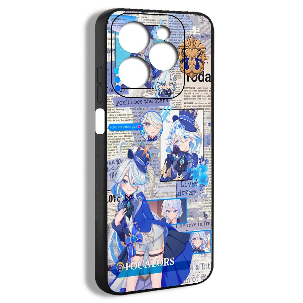 чехол для смартфона Подходит для Tecno Spark 20c Фурина Фокалорс геншин импакт Furina Focalors