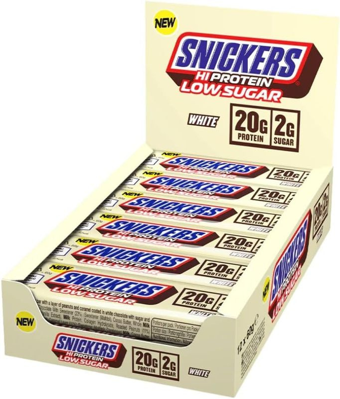Шоколадно-протеиновые батончики Snickers White Chocolate - купить с ...