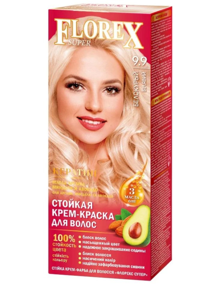 Florex Краска для волос, 220 мл - купить с доставкой по выгодным ценам ...