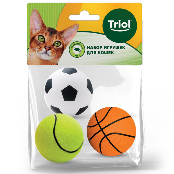 Игрушки для кошек Triol "Активная Игра 4" (3 мяча d 4см) купить на OZON ...