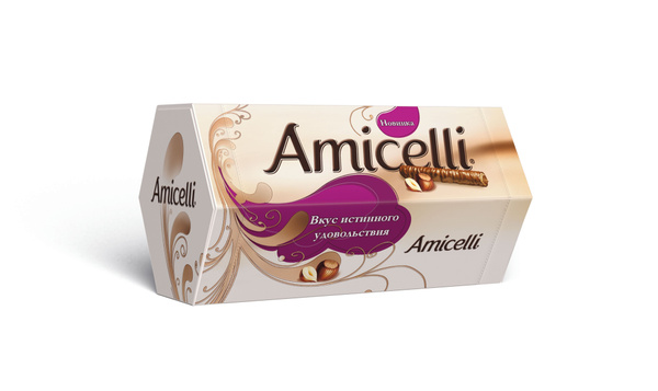 Amicelli Хрустящие шоколадные роллы с нежным ореховым кремом купить на ...