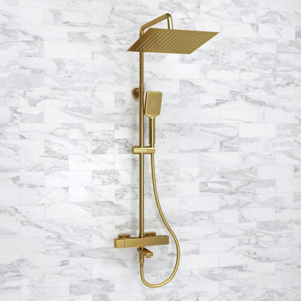 Душевая система WasserKRAFT A199.260.201.BG Thermo с термостатическим ...