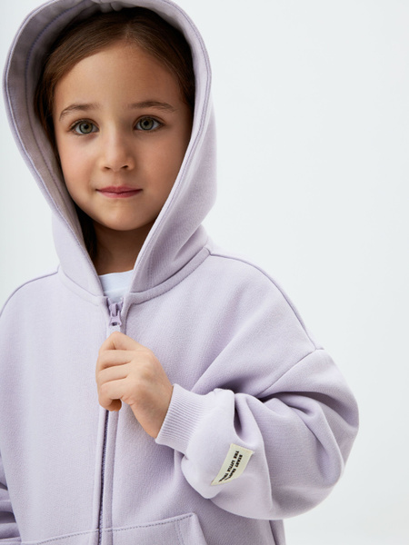 Толстовка Девочки SELA сиреневый, размер 110 Узбекистан купить c доставкой на OZON по низкой ...