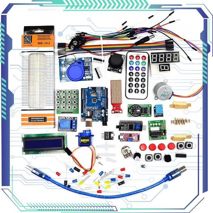 Набор для моделирования Ардуино Arduino Uno R3 9v Maximum Kit с Rfid