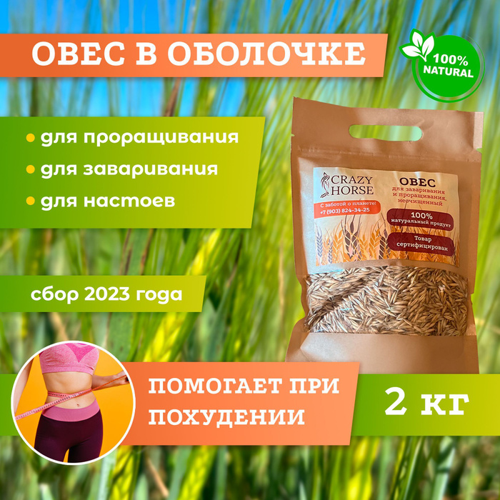 Овес для проращивания 2кг - купить с доставкой по выгодным ценам в ...