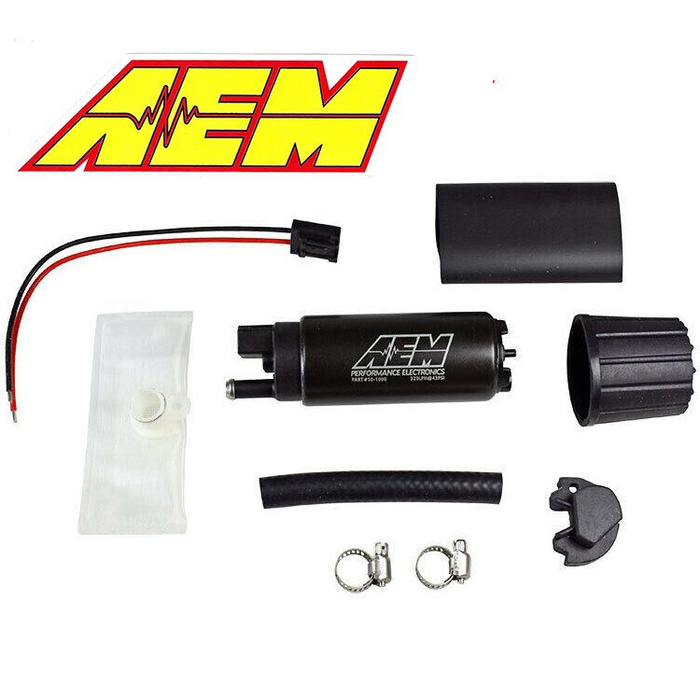 Универсальный AEM 50-1000 340LPH High Flow Intank EFI Fuel Pump w/ Strainer & Install Kit для ...