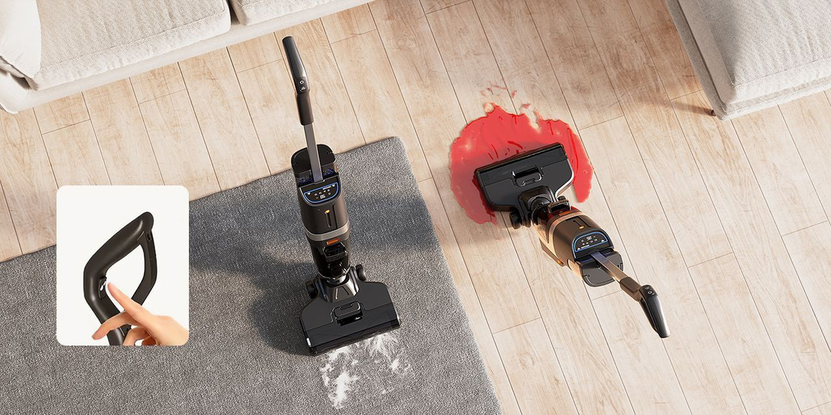 Моющий пылесос вертикальный беспроводной Neatsvor T30 (RU) для дома ...