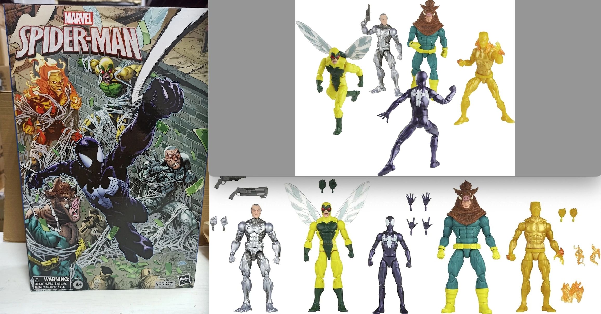 Набор фигурок Marvel Legends Spider-Man, Silvermane, Human купить на ...