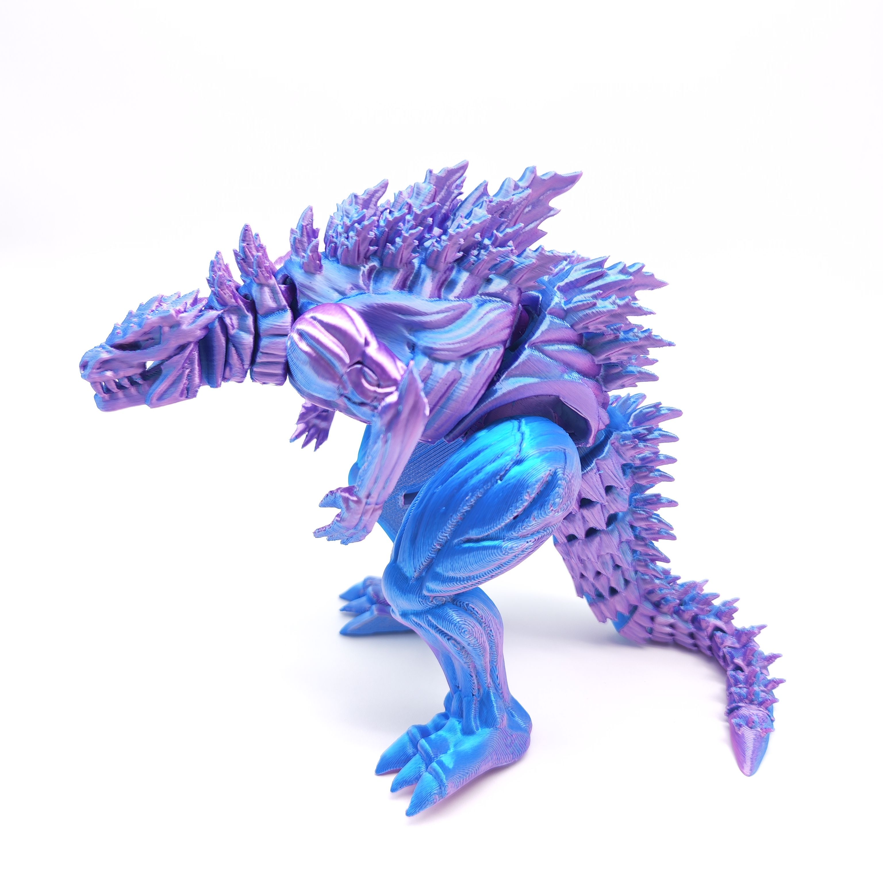 Фигурка 3D -печать Muscle Godzilla Dinosaur Toys / 3D printing Godzilla ...