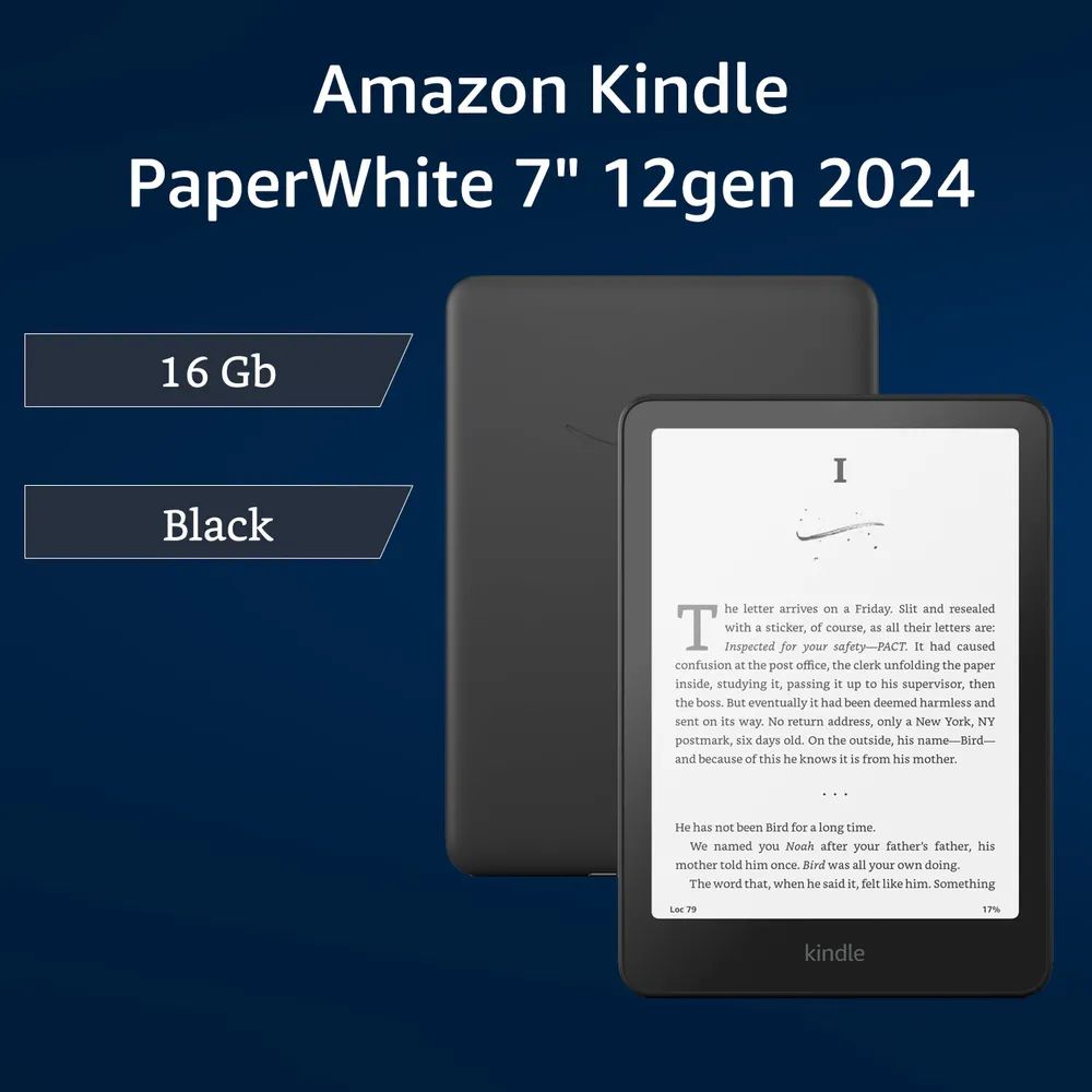 Электронная книга Amazon Kindle PaperWhite 12 Gen 2024 E-ink Carta 7 ...
