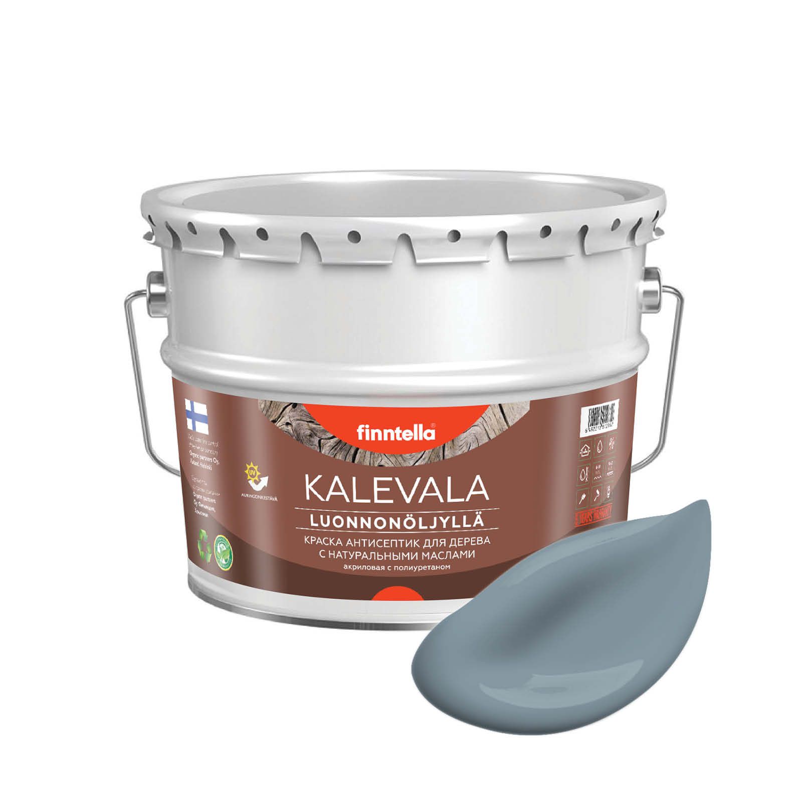 Краска для дерева и деревянных фасадов FINNTELLA KALEVALA, с ...