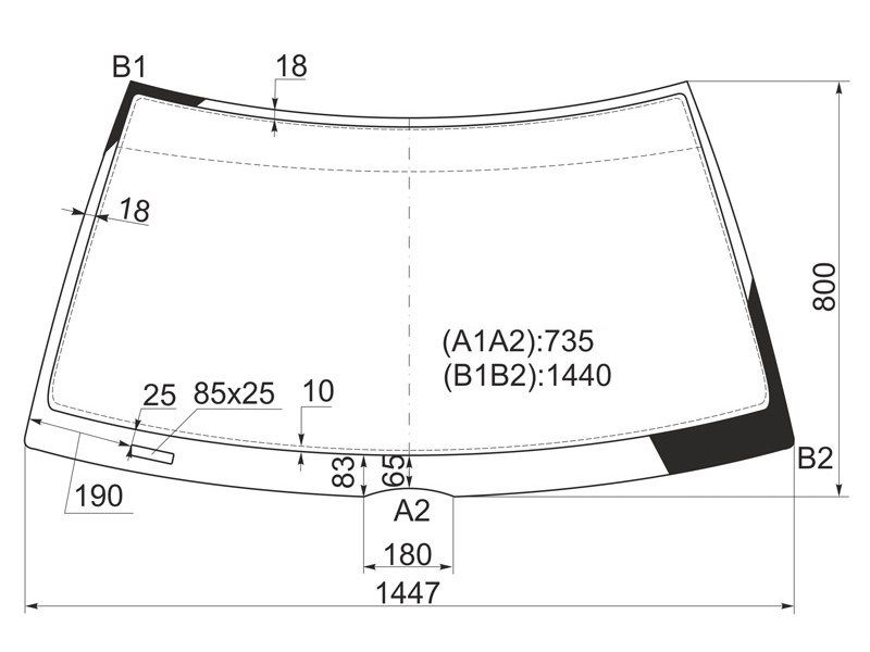 XYG Стекло лобовое для Mercedes-Benz 190 82-94 купить на OZON по низкой ...