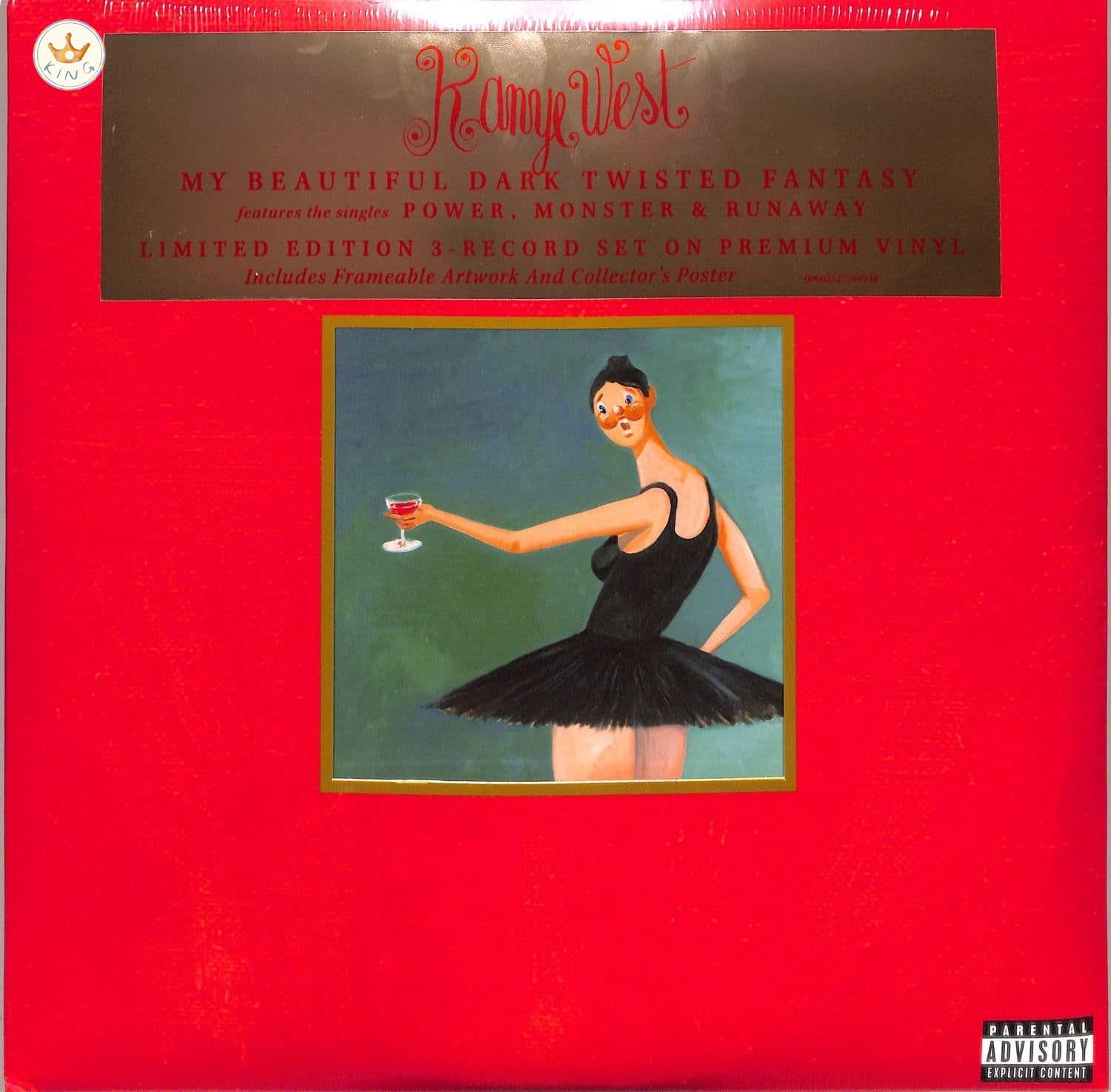 Kanye West - My Beautiful Dark Twisted Fantasy 3LP, Limited Edition ...
