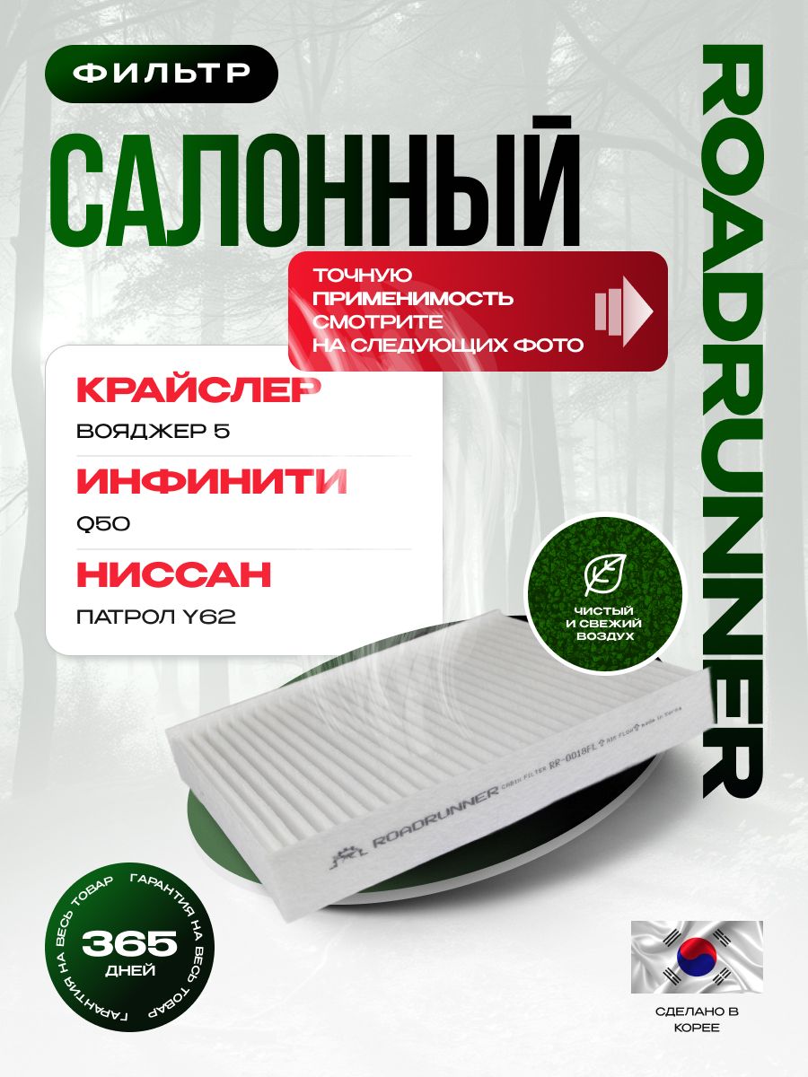 Фильтр салонный Крайслер Вояджер 5, Ниссан Патрол Y62, Инфинити Q50 ...