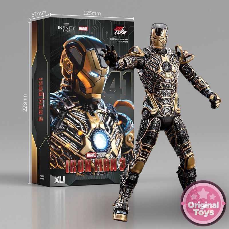 Marvel/Железного человека, Iron Man Mark 41, подвижные фигурки,18 см,ZD ...