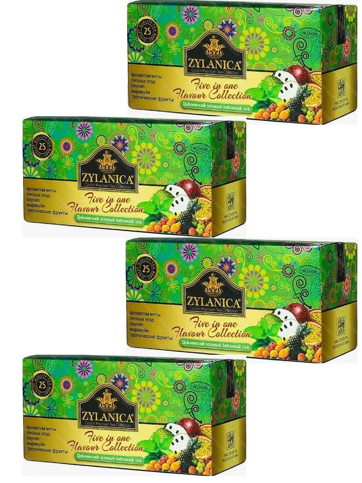 Чай зеленый ZYLANICA Batik Design 25 пак 4 шт купить на OZON по низкой ...