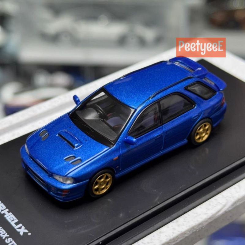 MOTORHELIX-MH 1/64 Subaru Impreza Wagon WRX STi VI Модель автомобиля из ...