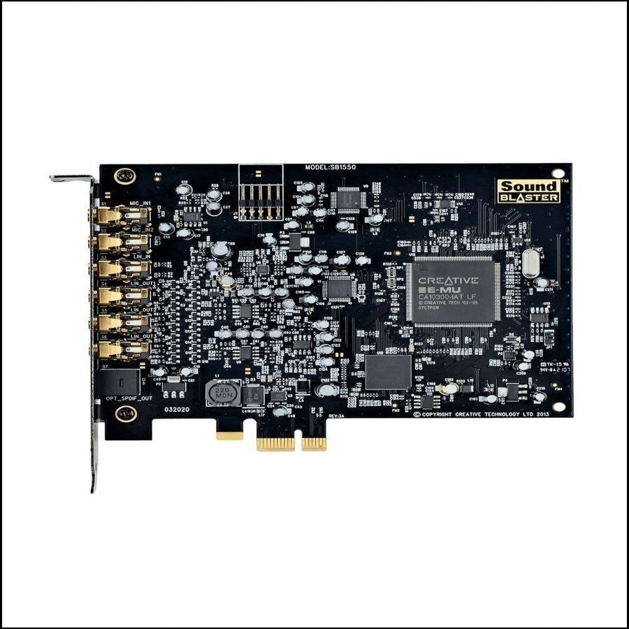 Creative Sound Blaster Audigy RX звуковая карта для ПК с поддержкой 7.1 ...