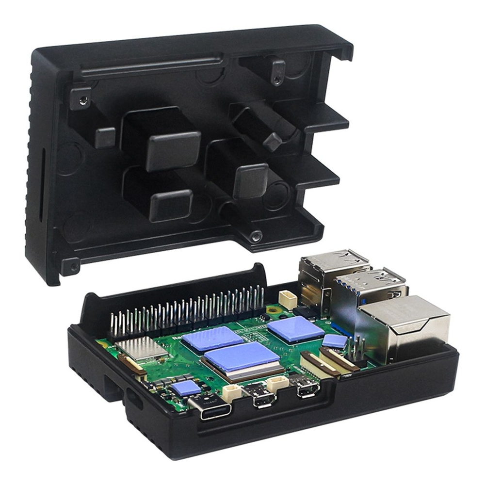 Корпус радиатора для Raspberry Pi 5 го поколения алюминиевый корпус купить с доставкой по