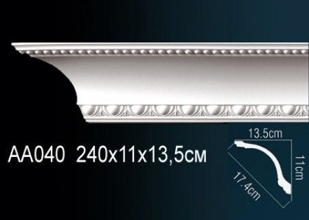 Карниз Потолочный Perfect AA040 Д240xШ13.5xВ11 см /Перфект купить на ...