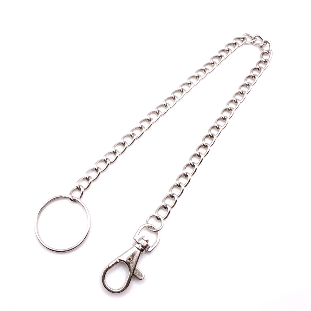 Цепочка с карабином и кольцом для ключей, пропуска, удостоверения ...
