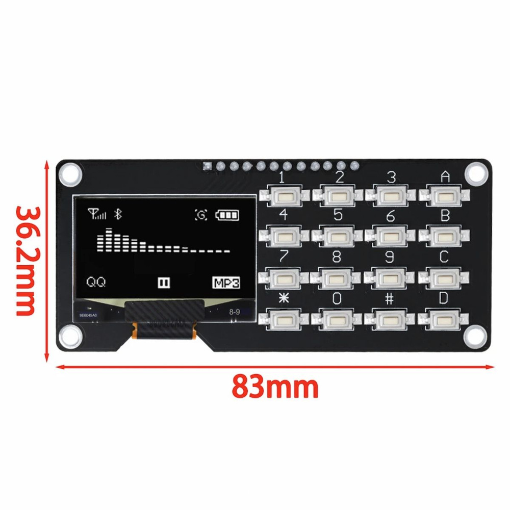 Oled модуль 13 дюйма 16 кнопок белый Oled дисплей Iic 128x64 I2c Ssd1306 12864 для Arduino