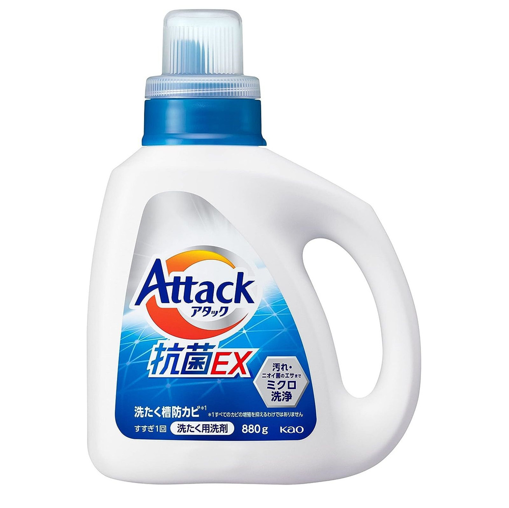 KAO / Жидкое средство для стирки "Attack EX" (концентрат тройного действия) 880 г - купить с ...
